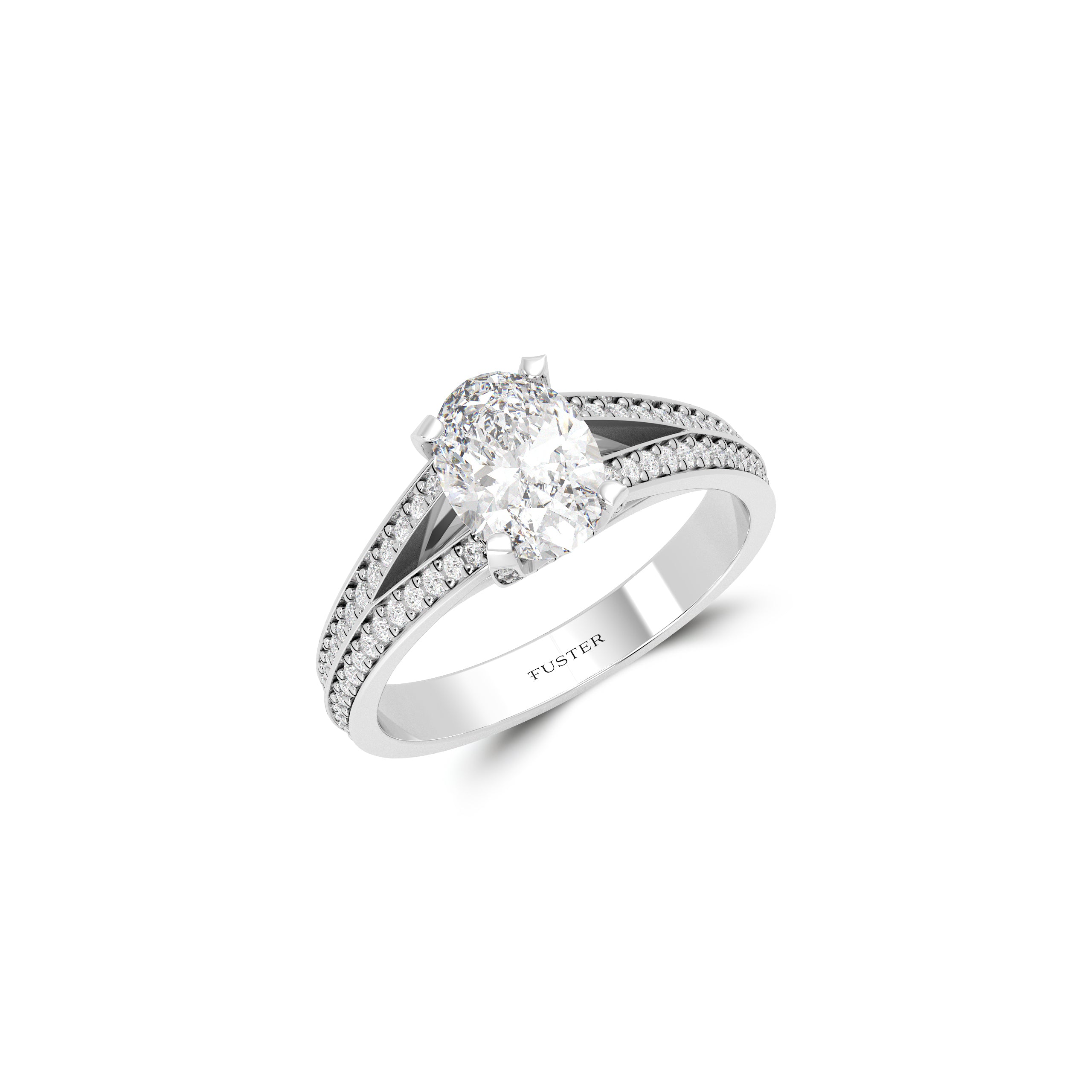 Stellar Oval Diamond Engagement Ring | Fuster Legacy